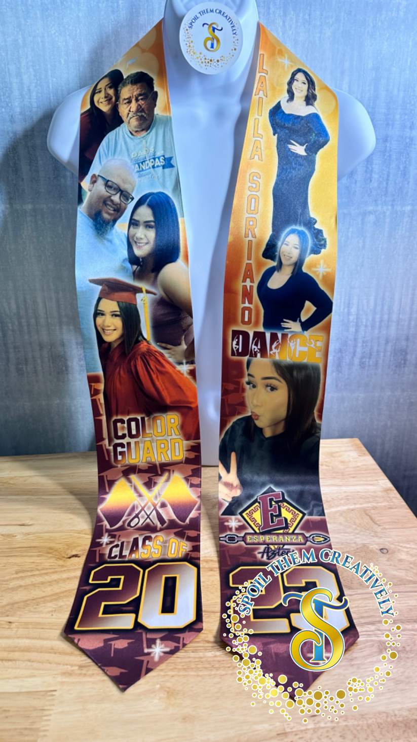 Graduation Stole with 6 Pictures – SpoilThemCreatively