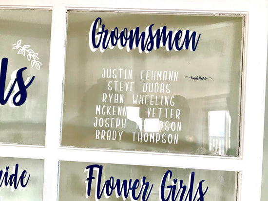 Wedding Window Lettering ONLY | Vinyl Decal for Wedding Displays | DIY ...